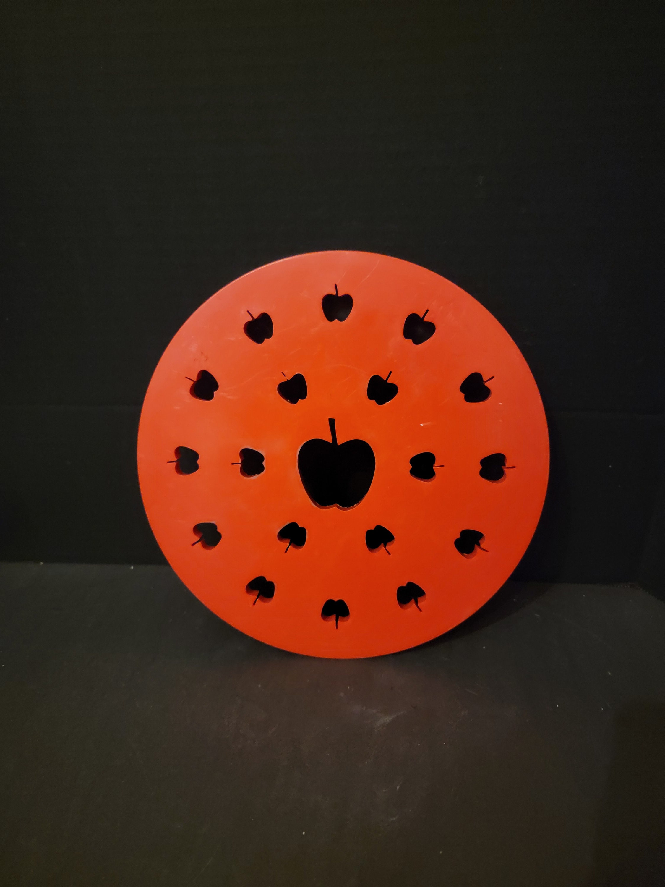 Vintage Top Pie Crust Cutter Marker Apple Designs Farmhouse Kitchen Baker 95 Diameter Etsy