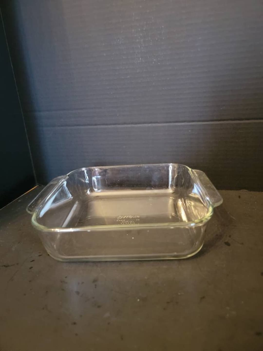 Vintage Pyrex Clear Glass Square Baking Dish Casserole Serveware 8"x8 ...