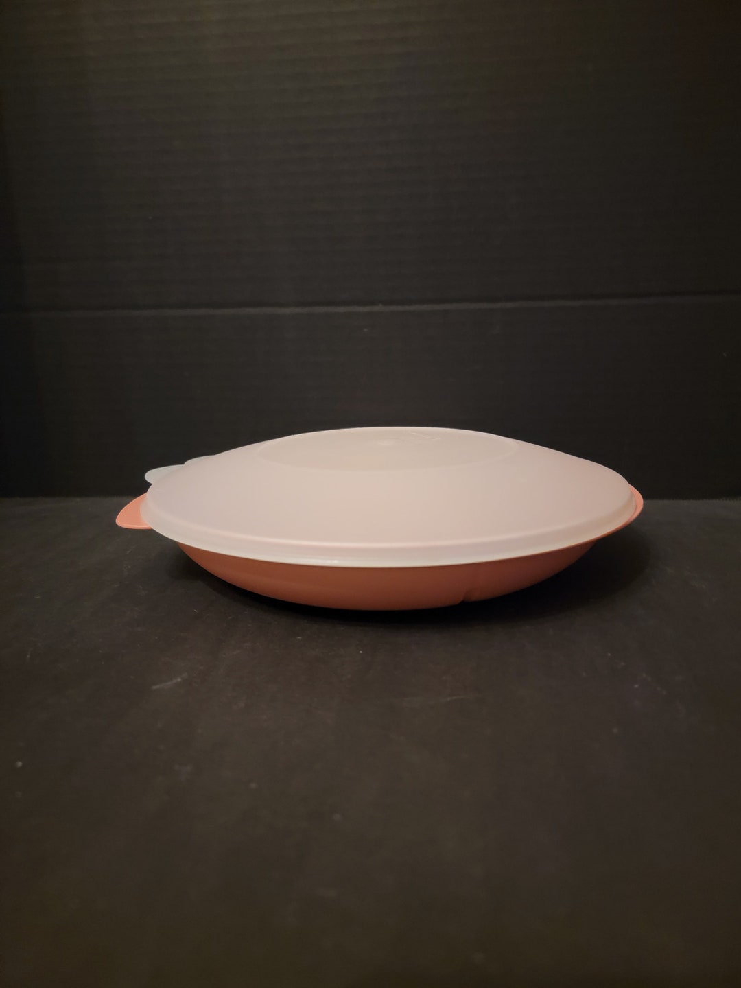 Vintage Tupperware Divided Plate W Lid 3 Compartments #2604 Pink Rose ...