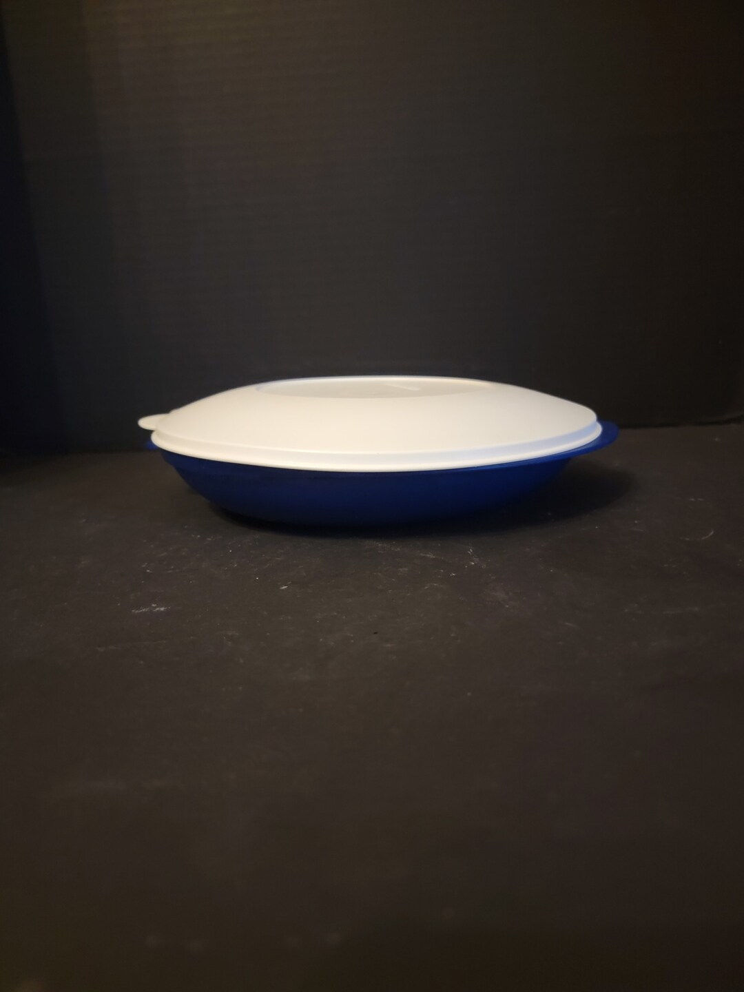 Vintage Tupperware Divided Plate W Lid 3 Compartments #2604 Blue Dish ...