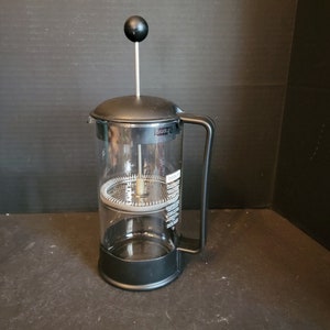 Bodum French Press Brazil Set Clear Glass Chrome Plunger 7 Cups Coffee ...