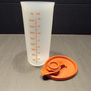 Vintage Tupperware Sweet Saver Container Red Lid #640 Pour Spout Syrup ...