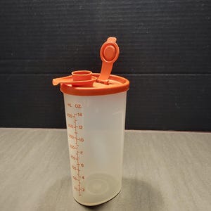 Vintage Tupperware Sweet Saver Container Red Lid #640 Pour Spout Syrup ...