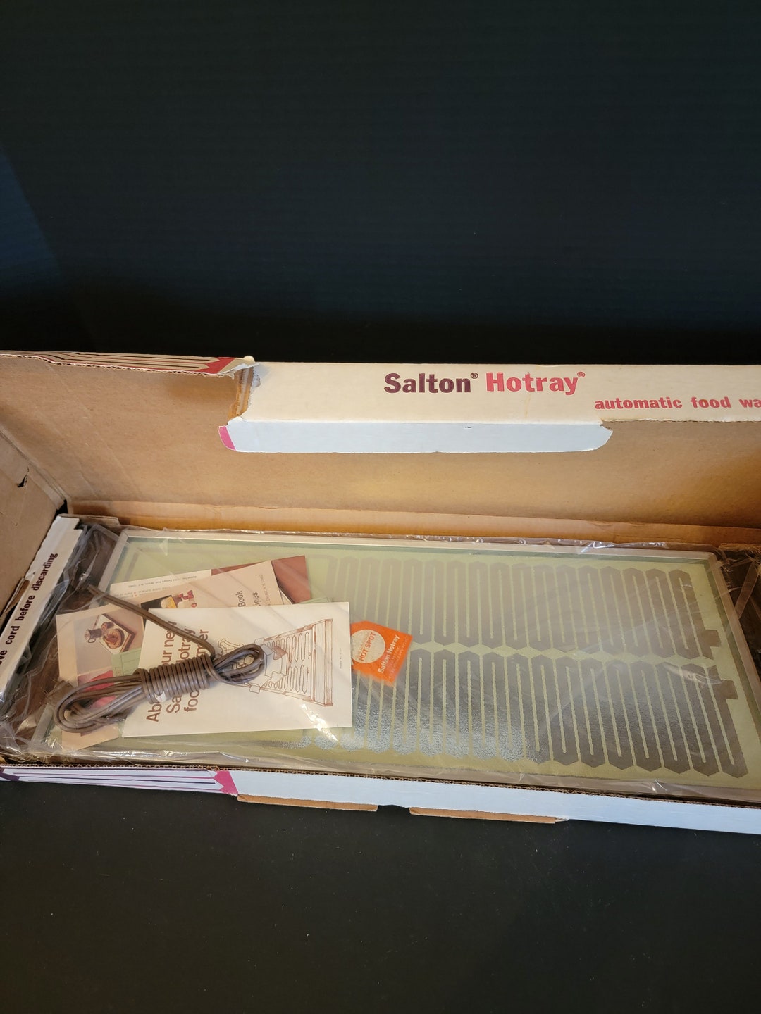 Vintage Electric Salton Hotray Food Warmer Tray NIB MCM 25" X 9" Patios ...