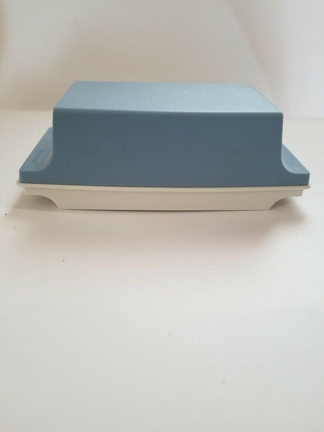 Vintage Tupperware Double 2 Stick Butter Dish Lid #1512 Blue White ...