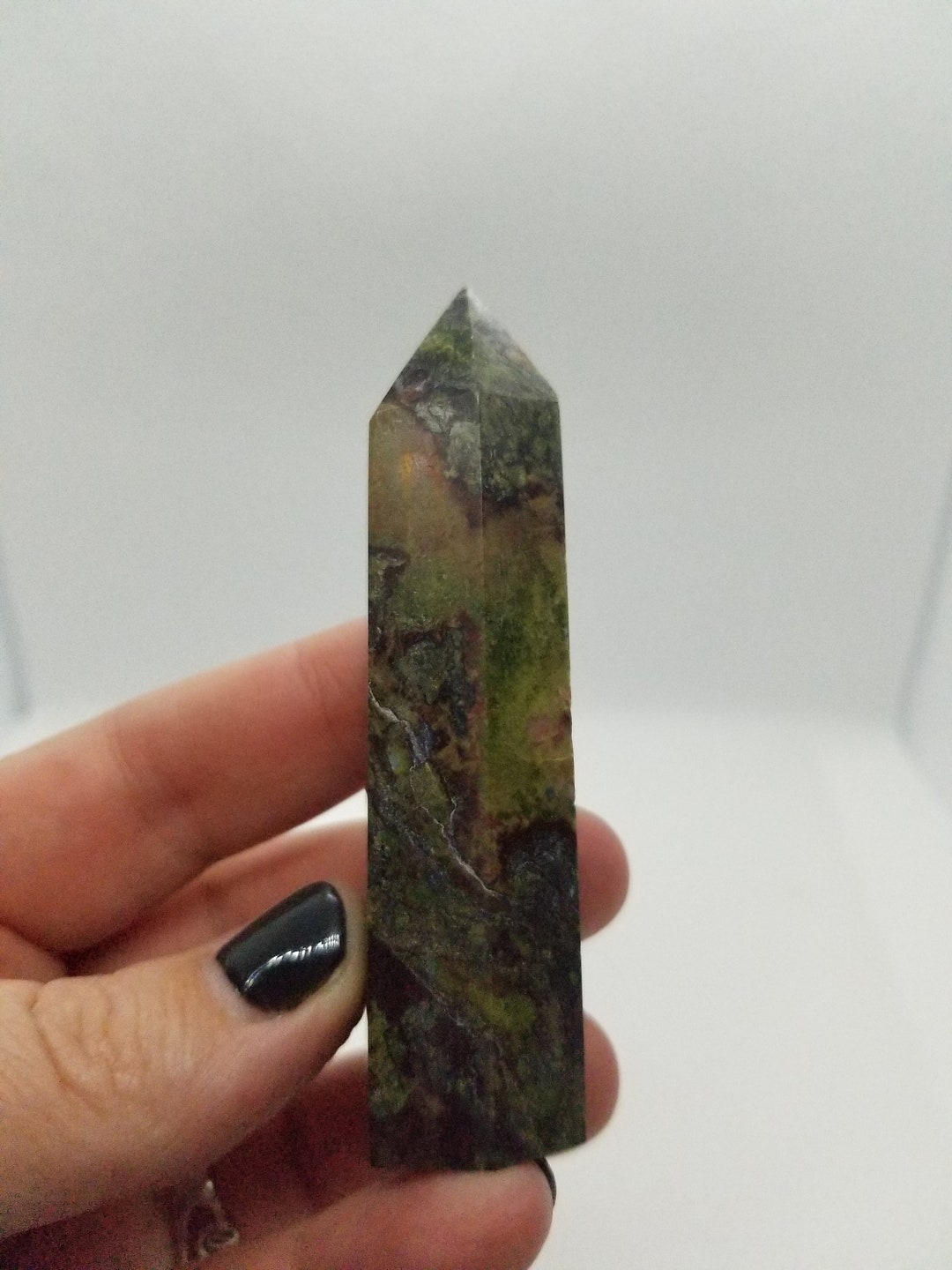 3.5 88g Dragon Blood Stone Tower - Etsy
