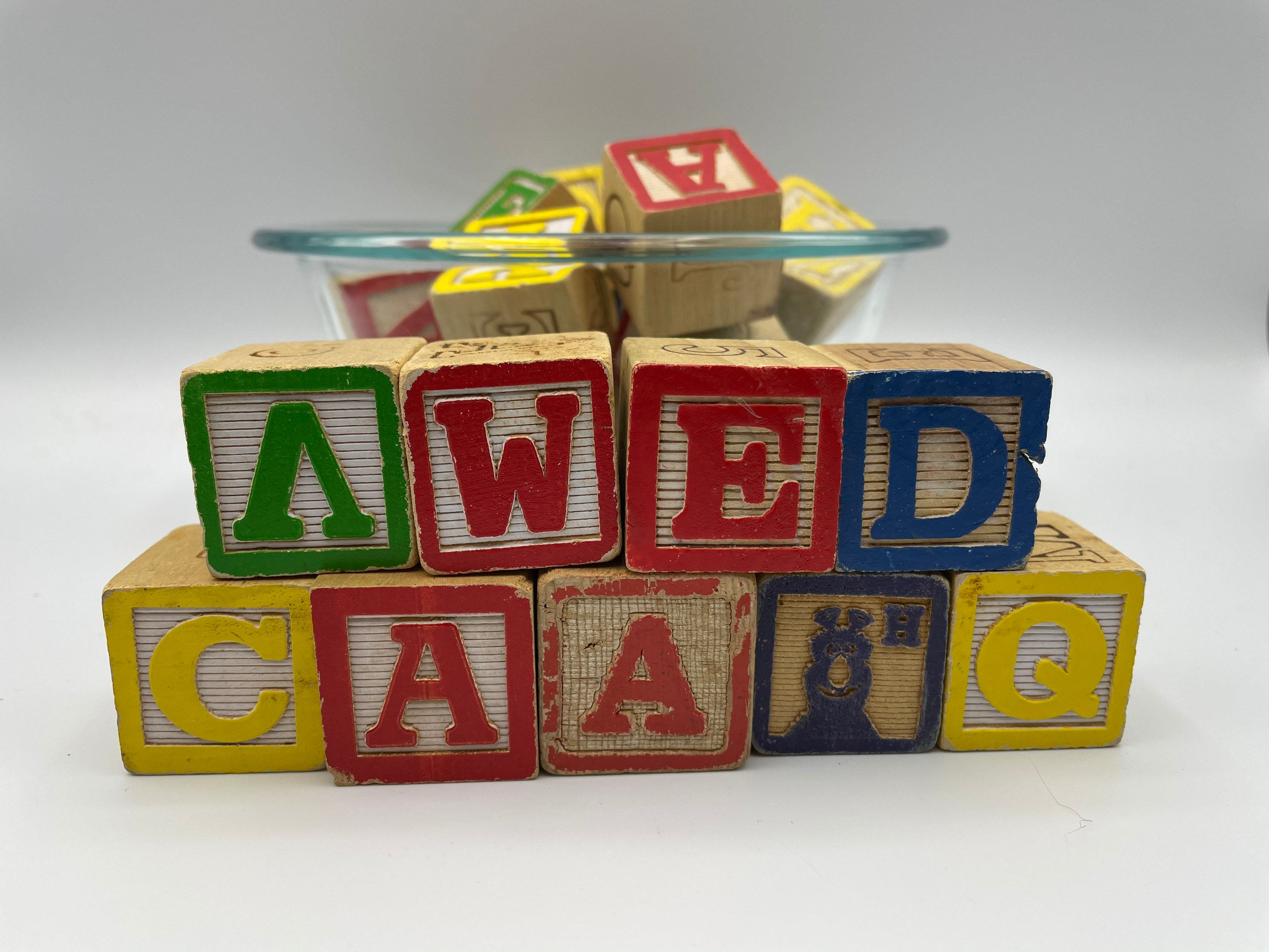 Vintage Wood Alphabet Blocks ABC Blocks Vintage Wood Block - Etsy