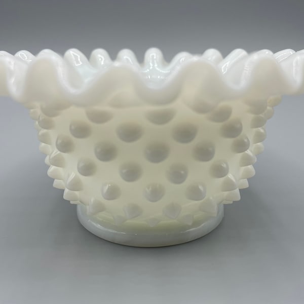 Fenton Milk Glass Candy Dish - Etsy