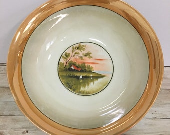 Peach Lusterware - Etsy