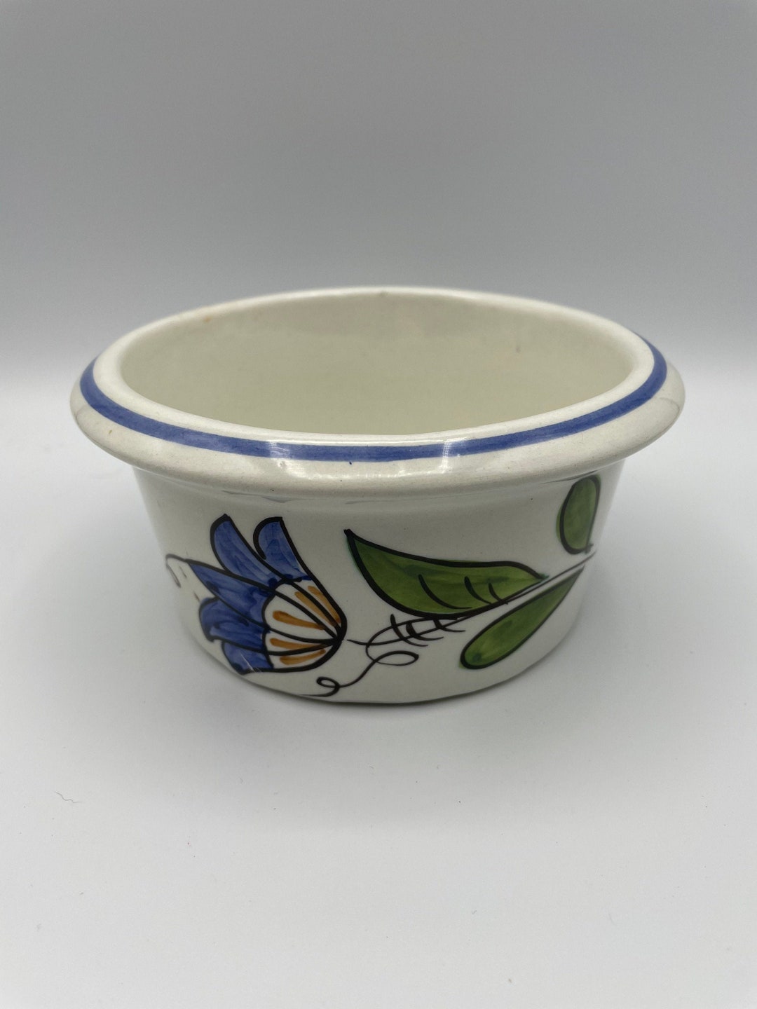 Vintage Teleflora Candle Holder, Flower Planter, Made in Italy, Bowl ...