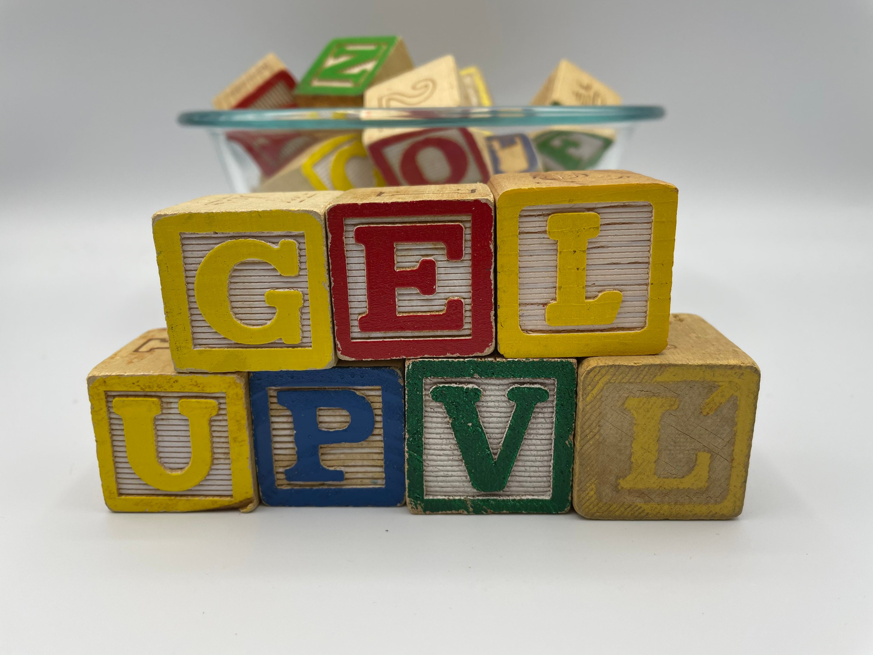 Vintage Wood Alphabet Blocks ABC Blocks Vintage Wood Block - Etsy