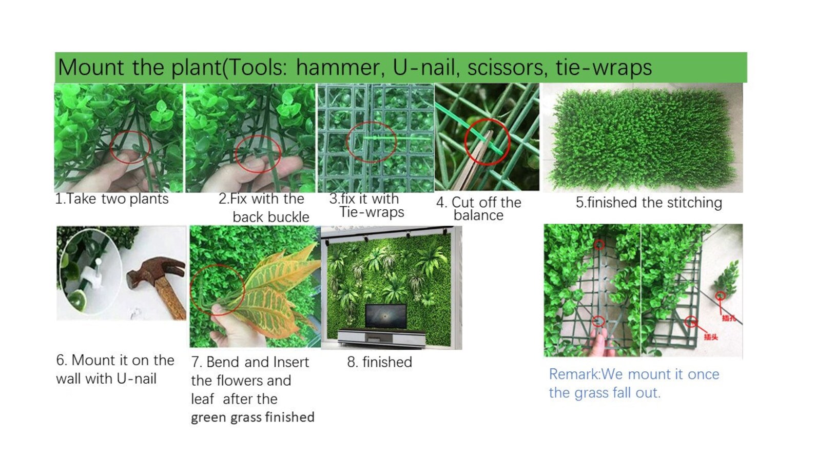 Artificial Plastic Green Grass Wall Eucalyptus With Leaf - Etsy