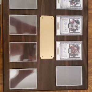 Baseball / Football / Sports Trading Card Personalized Wall Mount Wood ...