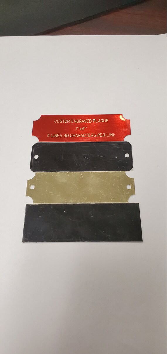 Custom Engraved Brass Plaque Personalized Name Plate - Etsy