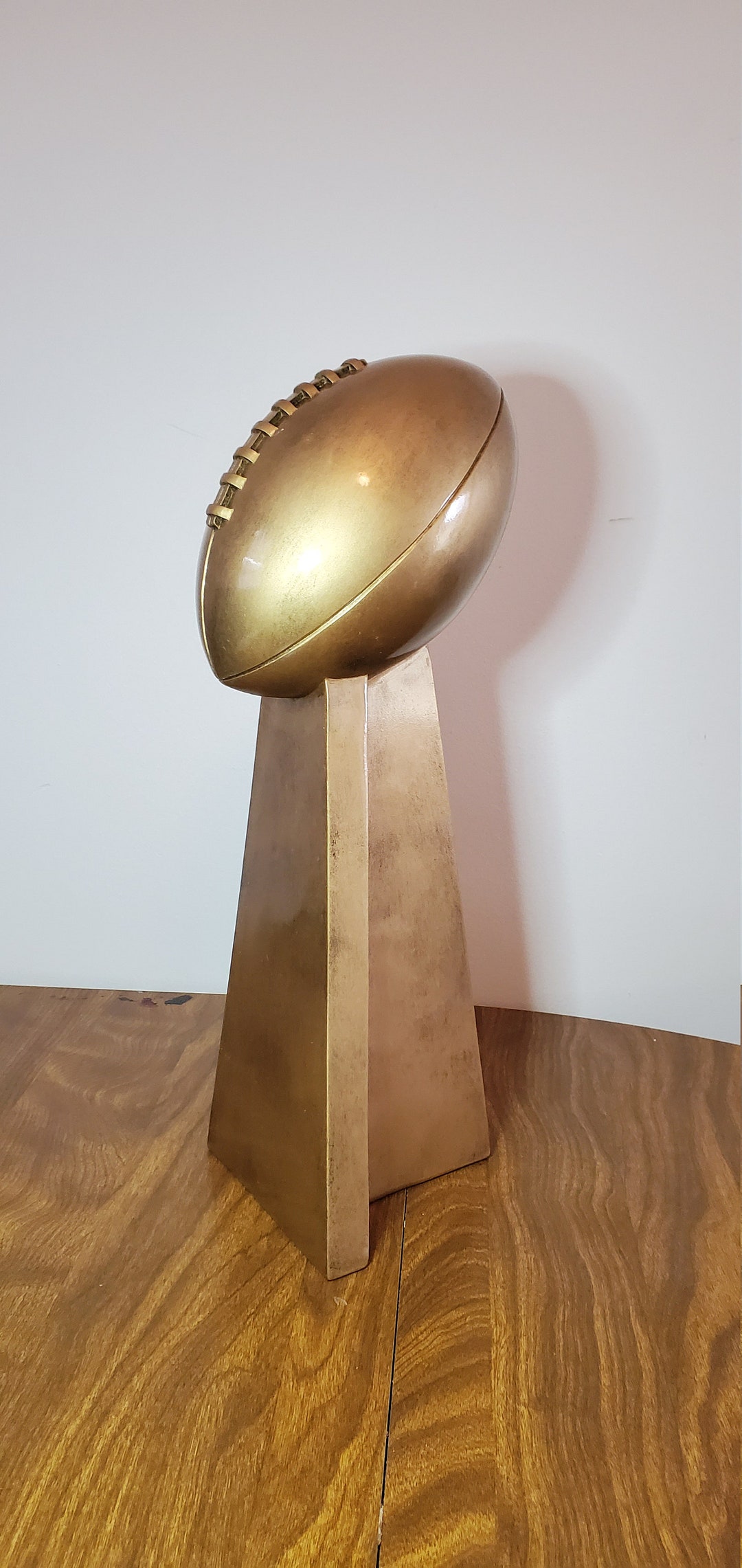 10 1/4" Antique Gold Football Resin - Etsy
