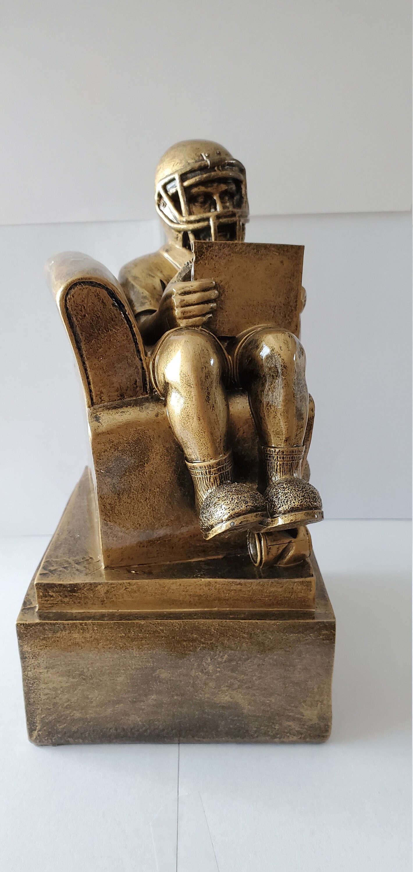 Trophies & Awards Collectibles 6 Antique Gold Fantasy Football Man in ...