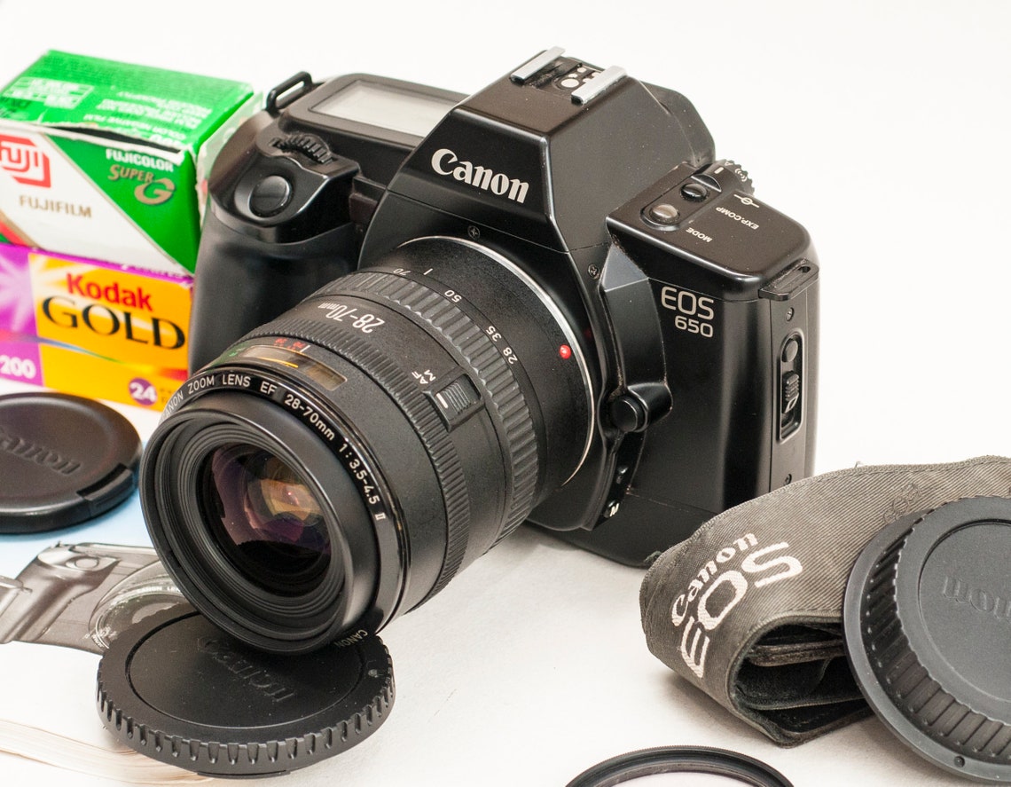 Canon EOS 650 35 mm film camera with Canon EF lens 28-70mm | Etsy
