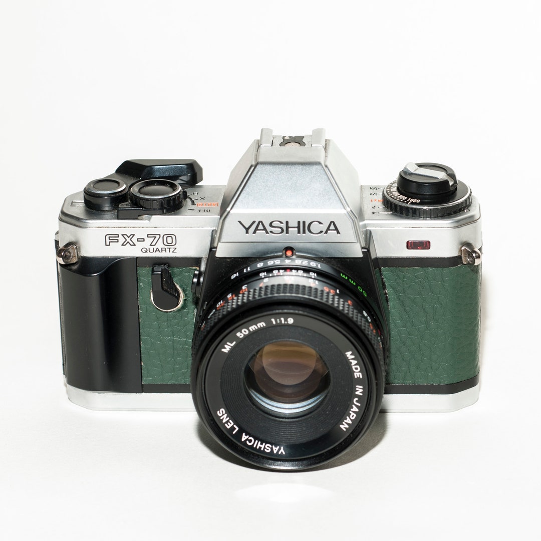 YASHICA FX-70 Quartz With 50 Mm F/2 Lens. New Green Skin Refurbished ...