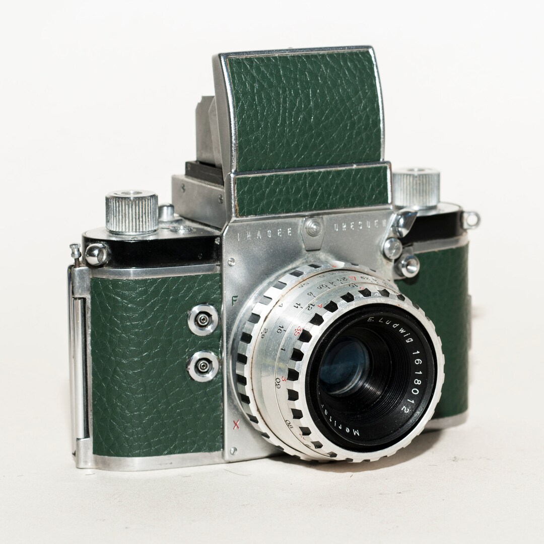 Exa Version 6 SLR 35mm Film Camera Meritar 50mm F2.9 Lens.and Two Films ...