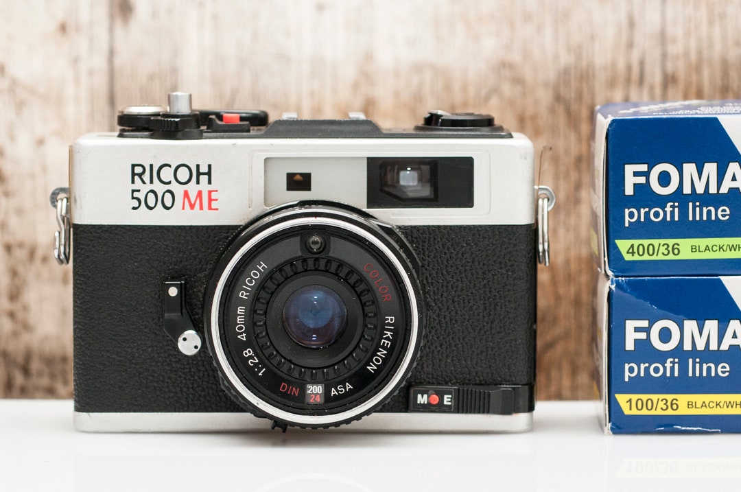 Ricoh 500 ME Film Camera With Two FOMAPAN B&w Film Rolls. - Etsy