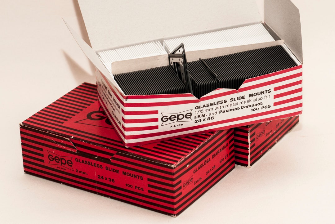 GEPE Slide Mounts 24 X 36 Three Boxes 100 Pieces Each GLASSLESS. - Etsy