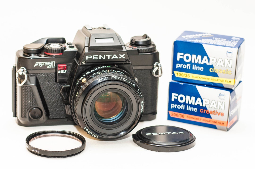 Pentax Program A 35mm Film Camera With 50mm F/1.7 Lens & FOMAPAN Film ...