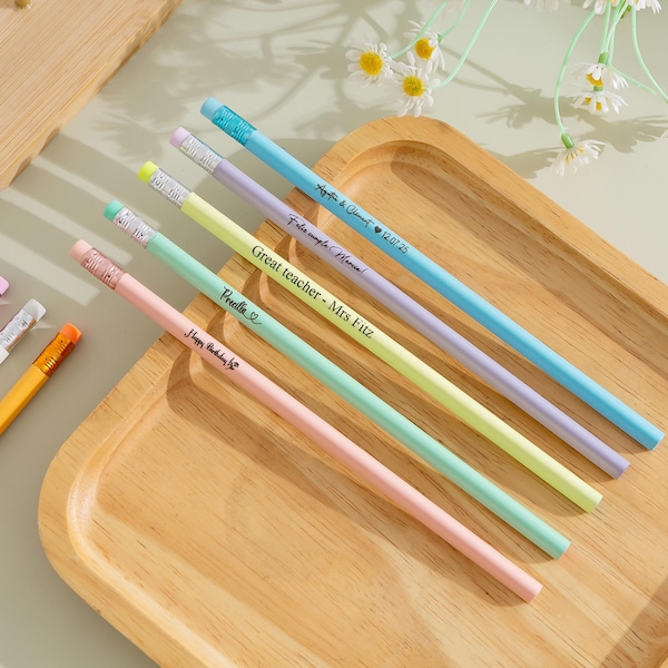 Custom Pencil 5 Pack - Etsy UK