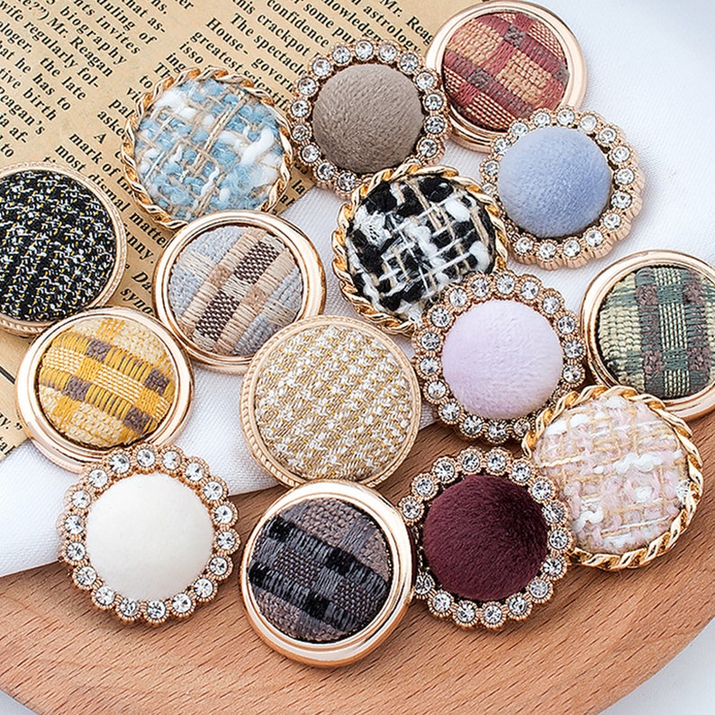 10PCS Haute Couture Coat Metal Buttons, Vintage Gold Buttons, Clothing ...