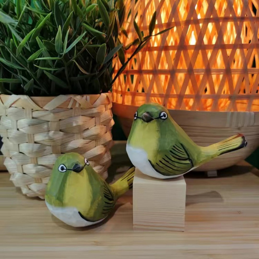 8 Styles Handmade Wood Bird Statue Wood Sculpture Wood - Etsy