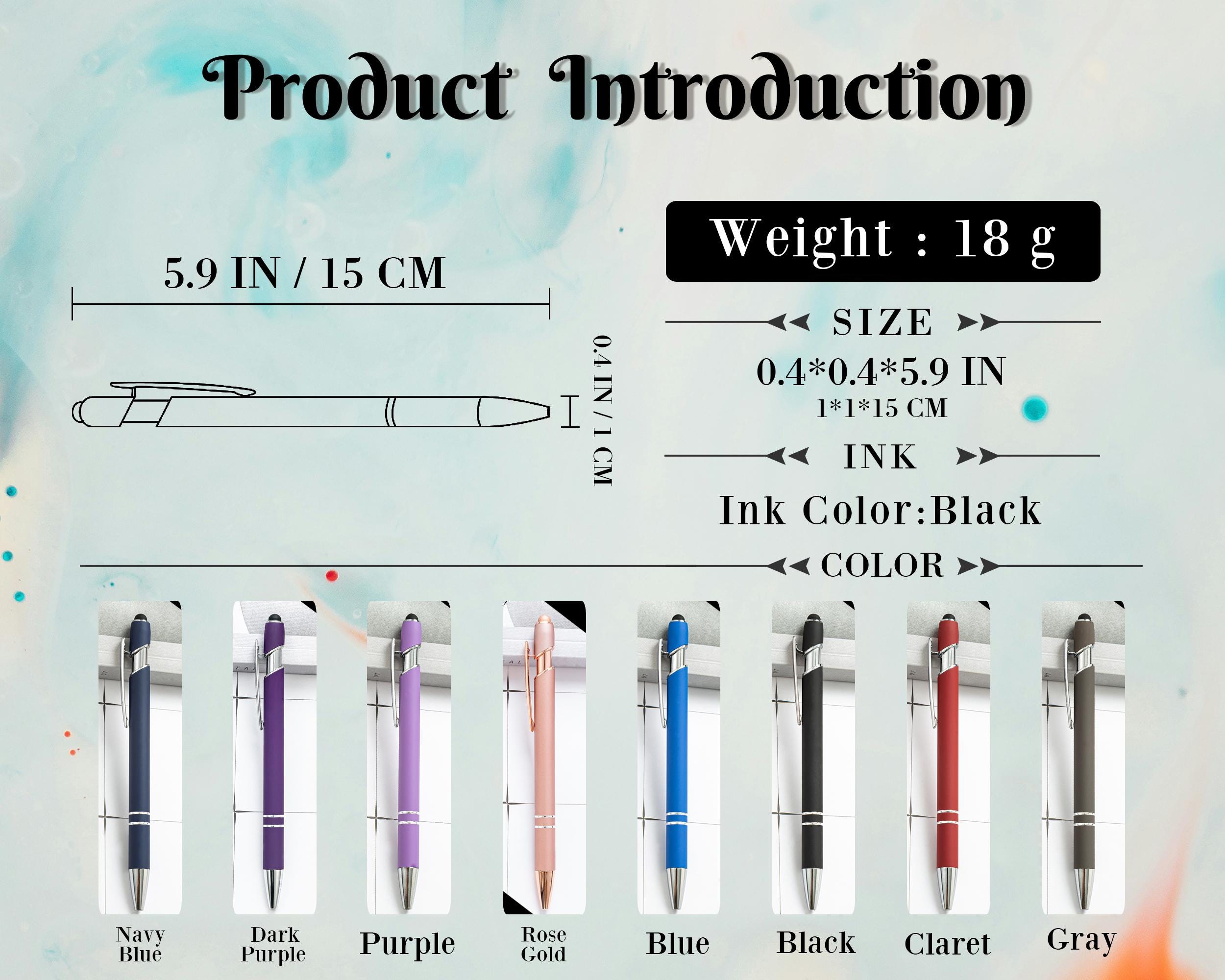 Custom Stripe Pens Bulk,custom Teacher Gift,company Gifts,student Gift ...
