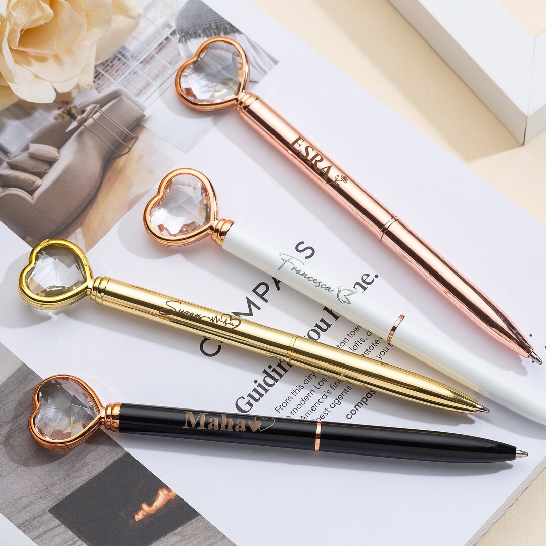 Custom Diamond Pen,engraved Diamond Pen,crystal Diamond Pen,pen With ...