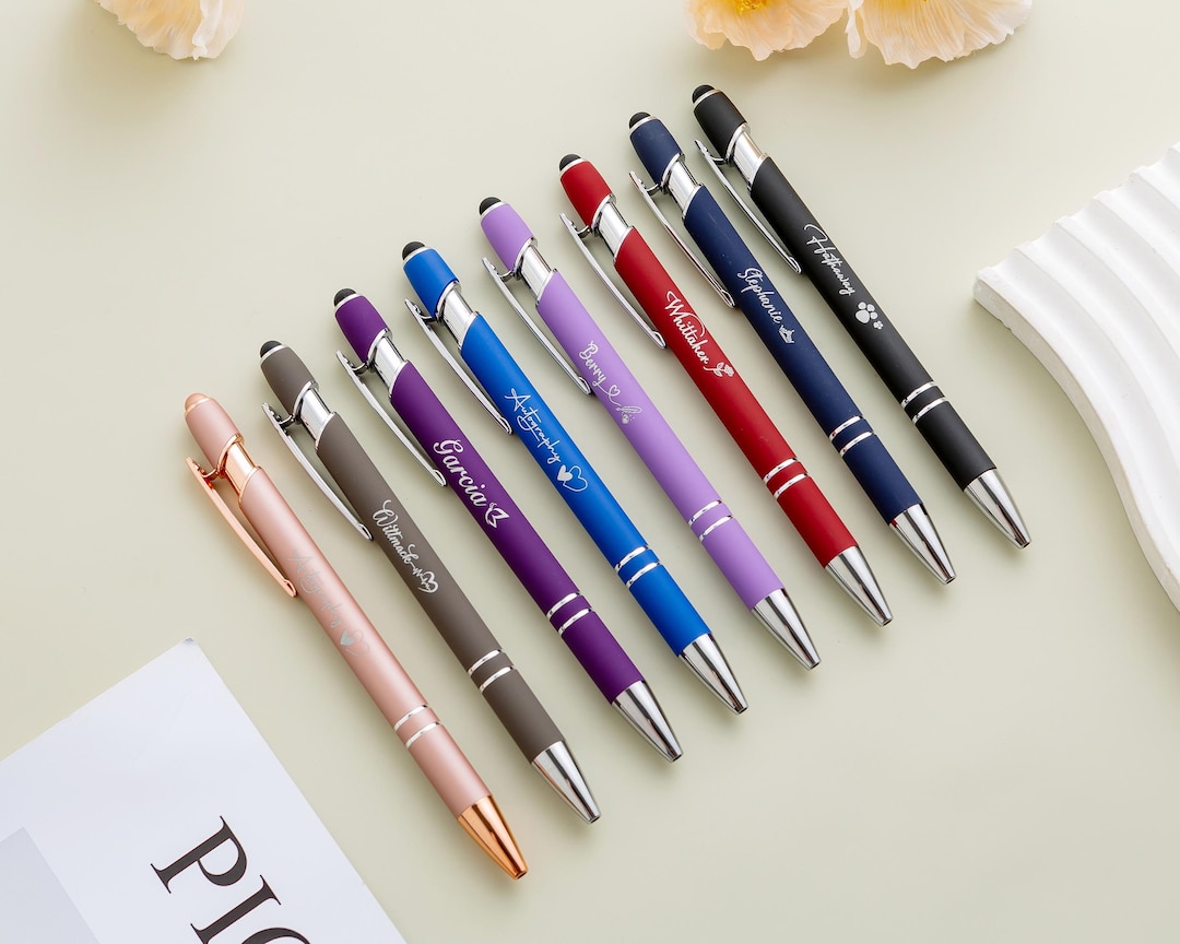 Custom Stripe Pens Bulk,custom Teacher Gift,company Gifts,student Gift ...