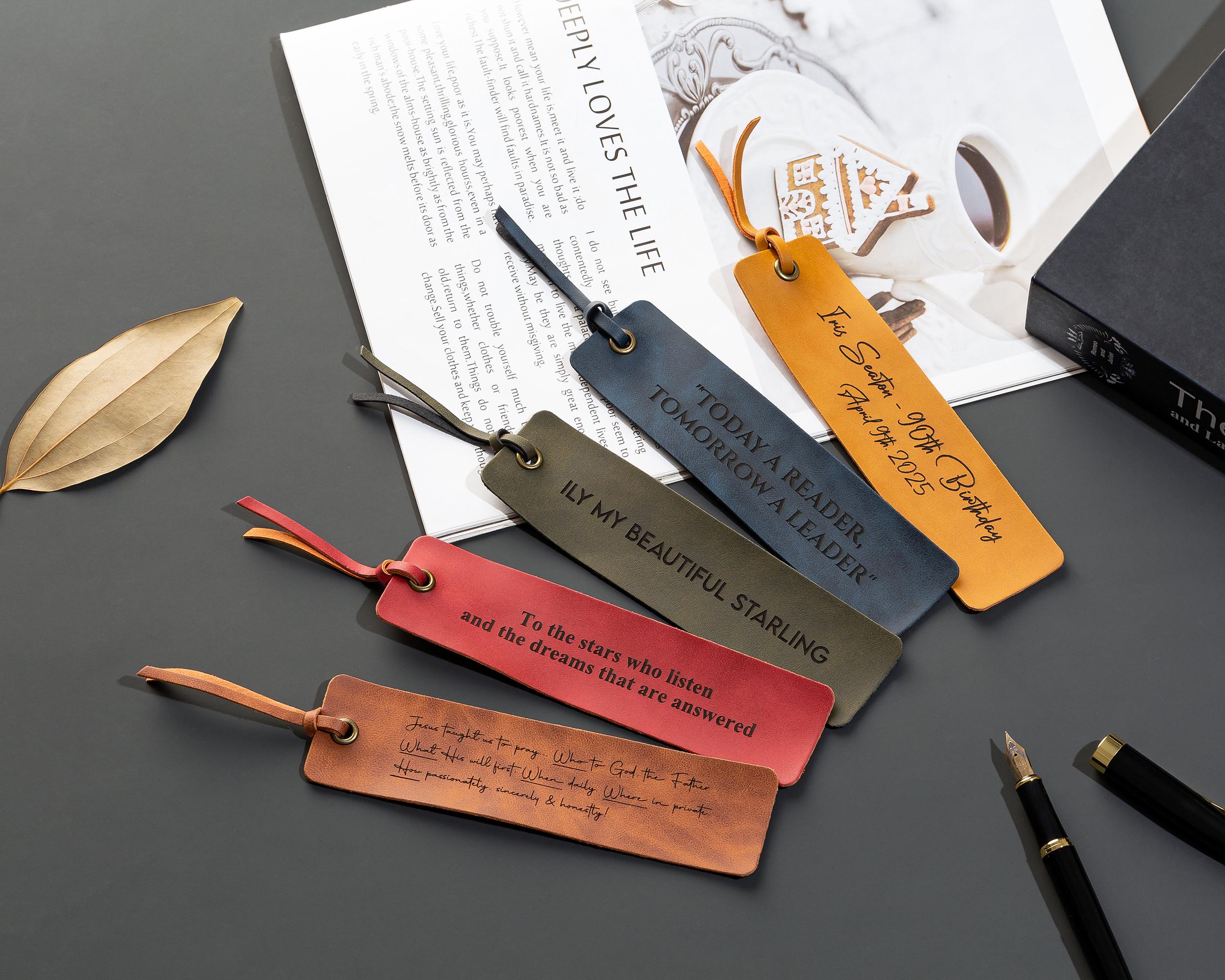 Personalized Name Leather Bookmark,personalized Gifts,bookmark Gift ...