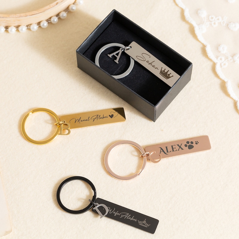 Engraved Keyrings - Etsy