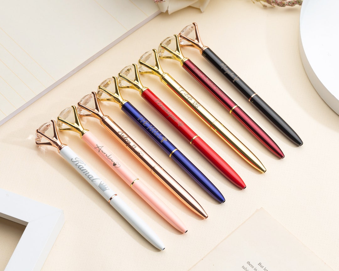 Custom Engraved Diamond Pen,diamond Pen,bridesmaid Pens,gift Pens ...