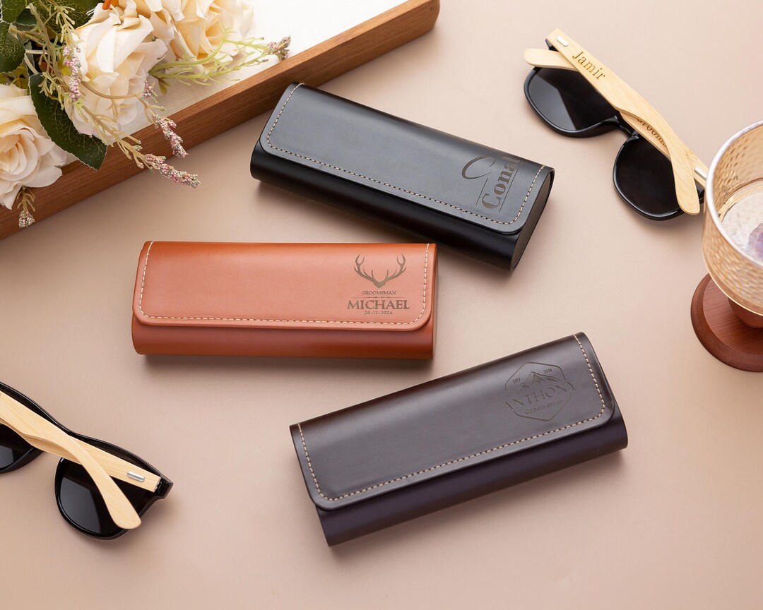 Custom Wood Sunglasses,sunglasses Box Set,groomsmen Gifts Set,wedding ...