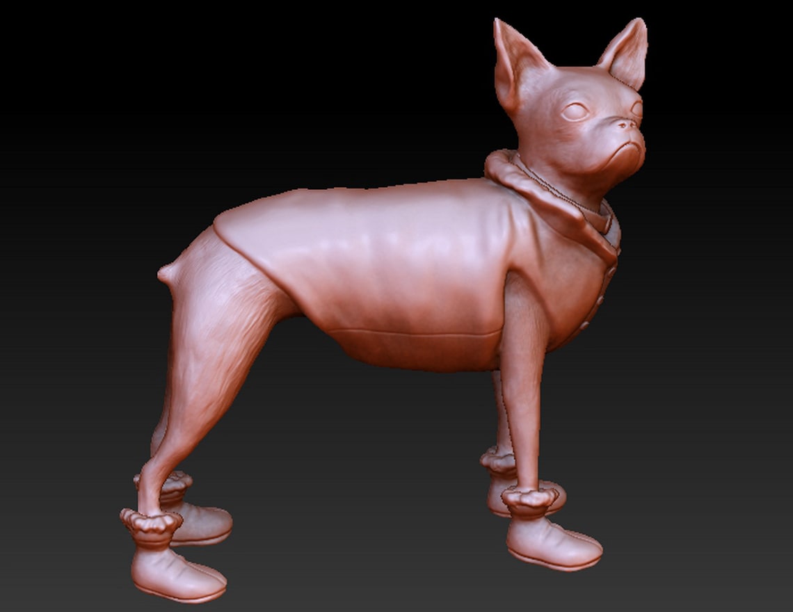Boston Terrier Dog 3d Print STL File - Etsy Finland