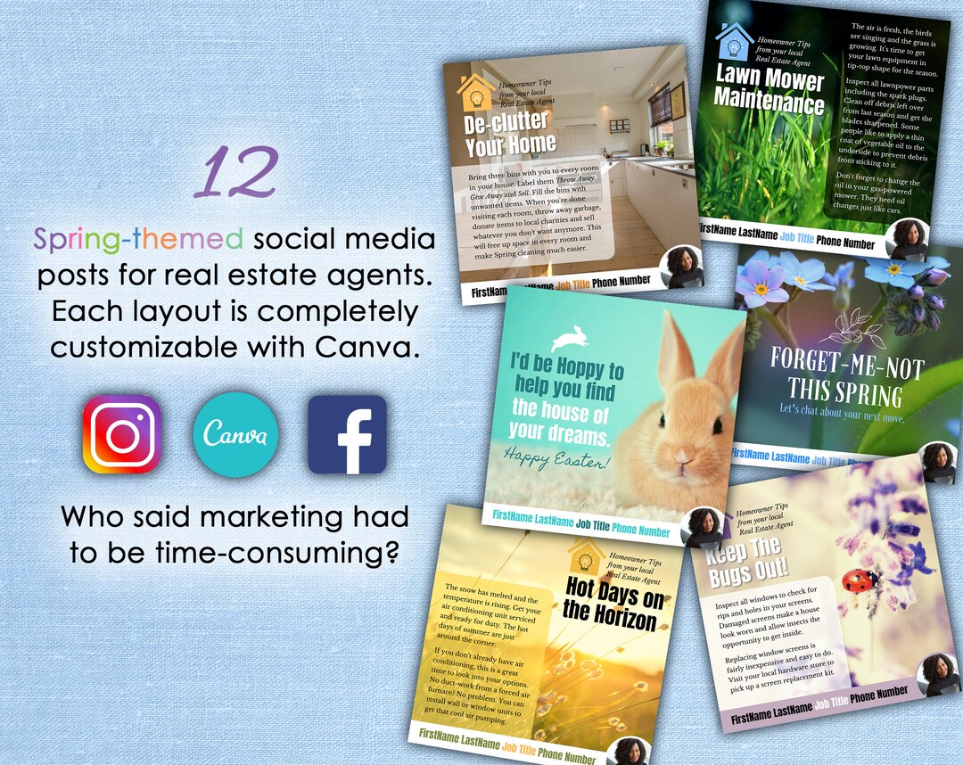 Homeowner Tips for the Spring Social Media Ads for Real Estate Agents ...