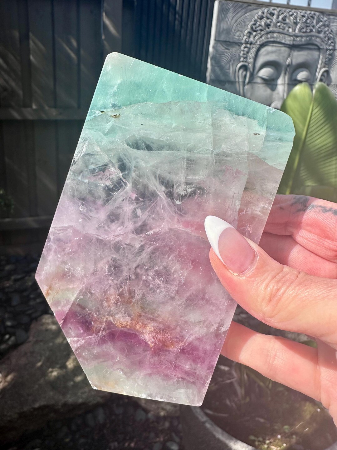 Fluorite / Watermelon / Slab / 570g - Etsy