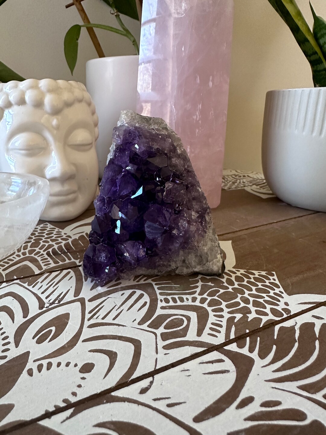 Purple Amethyst Cluster / Freeform / Dark Purple / 392g - Etsy