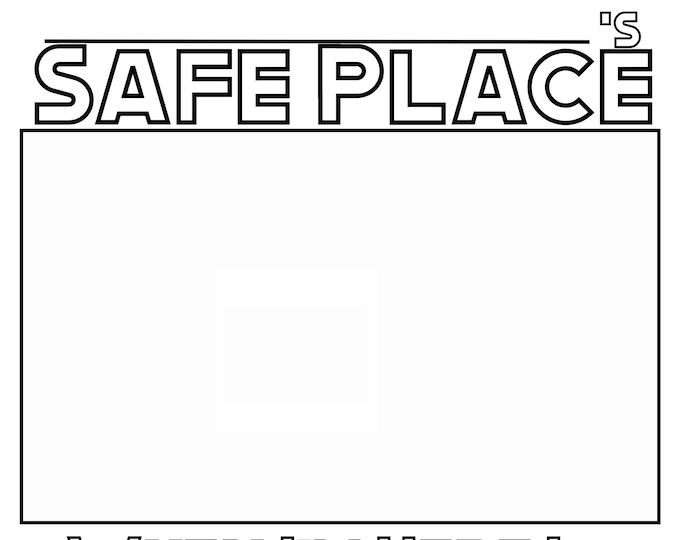 Safe Place Worksheet - Coloring Page - CBT - EMDR - Trauma Informed ...