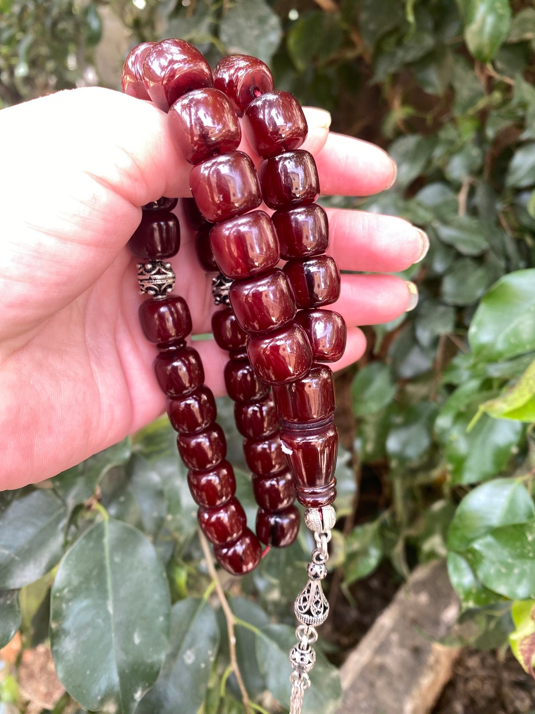Vintage Original German Bakelite Faturan Islamic Muslim Prayer 33 Beads ...