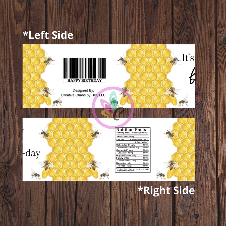 12 Bee-day Water Bottle Labels Bee-day Party Labels Bumble - Etsy