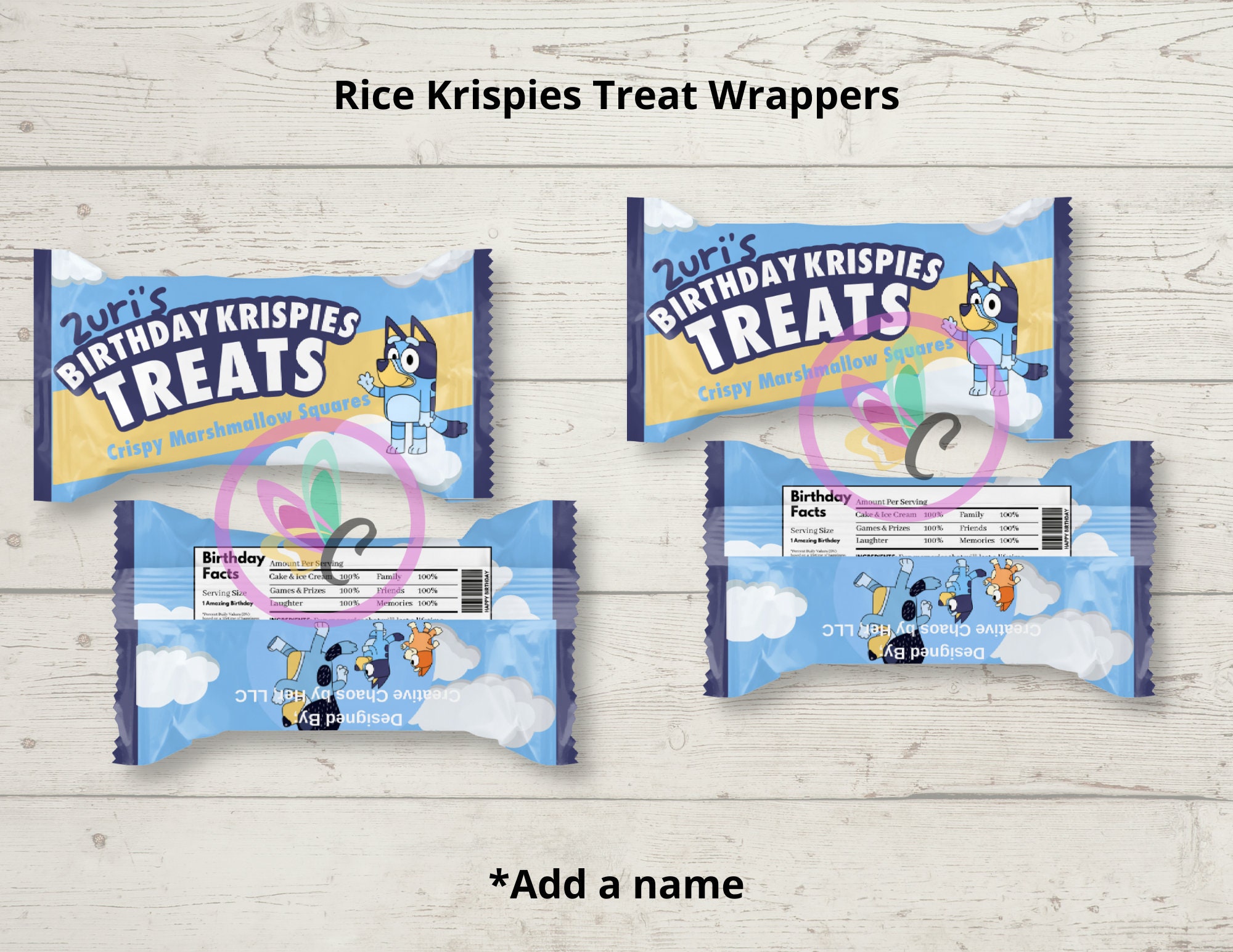 Custom Rice Krispies Treat Wrappers, Custom Treat Wrappers, Classroom ...