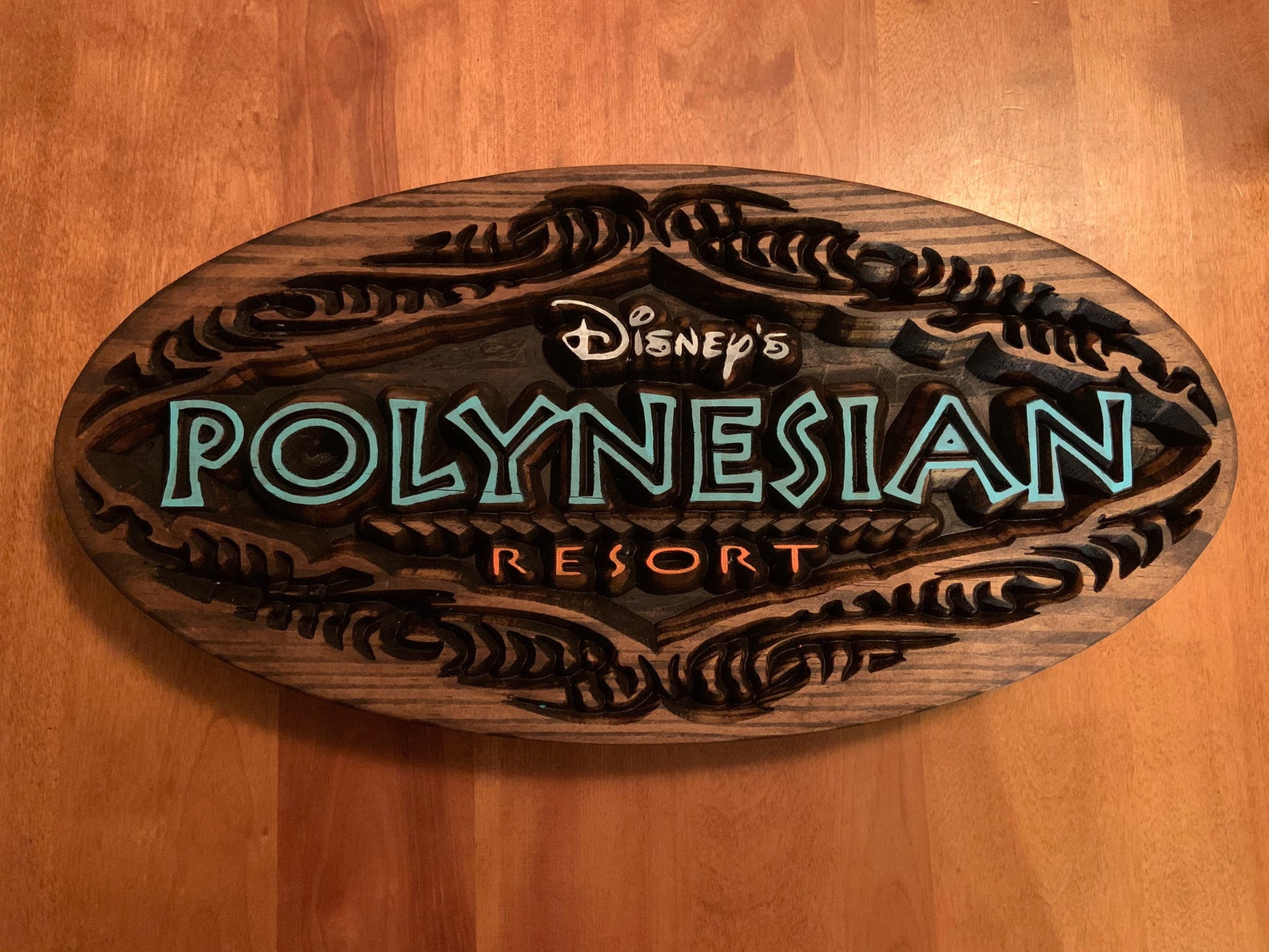 Polynesian Resort Carved Sign | Etsy