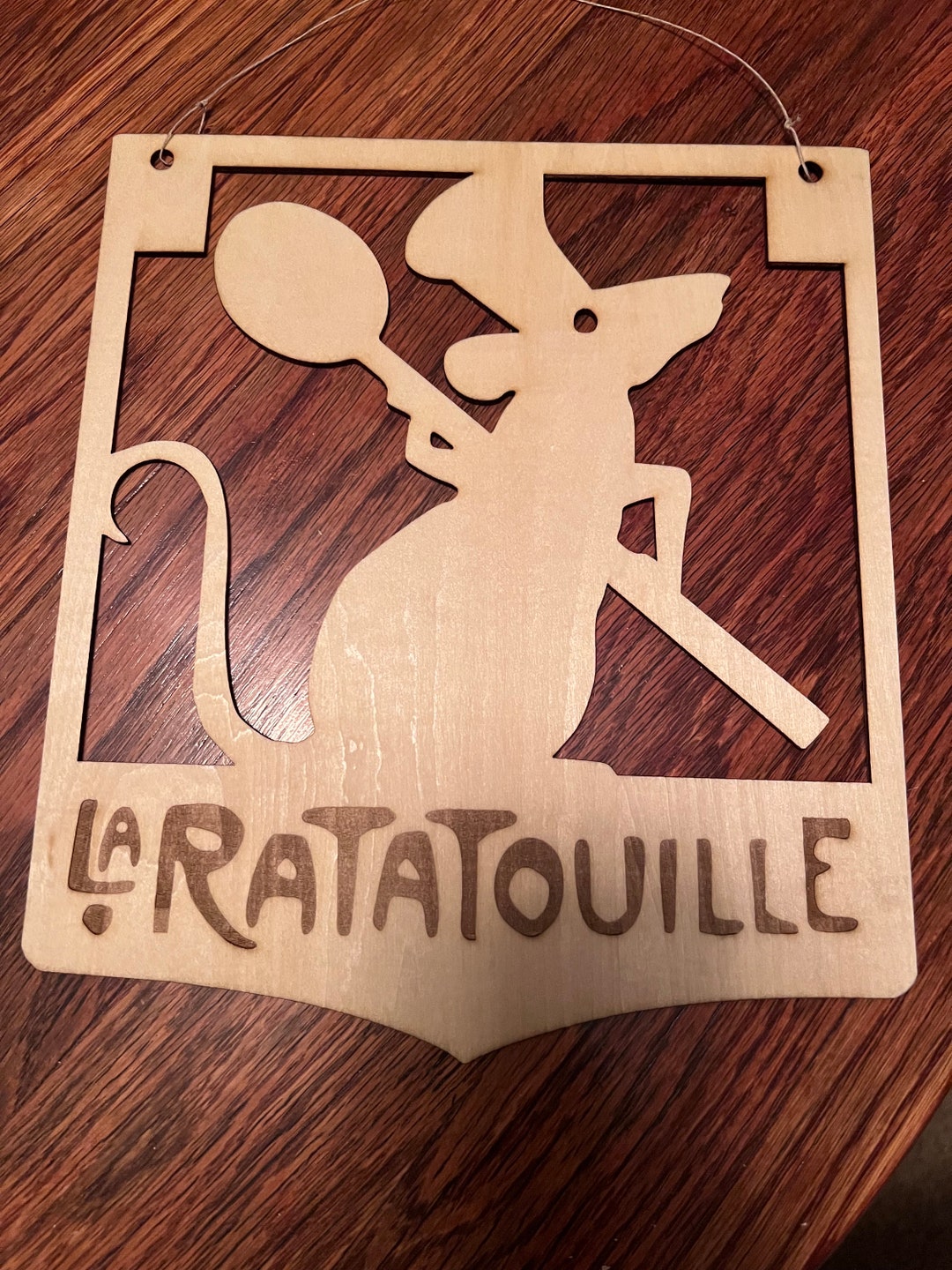 Ratatouille Sign Laser Cut Natural - Etsy