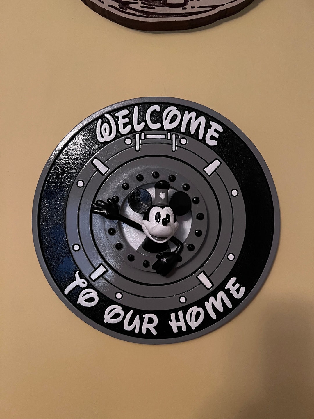 Steamboat Willie Welcome Sign - Etsy