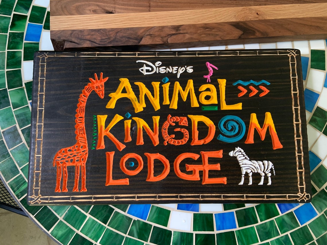 Animal Kingdom Lodge Sign | Etsy