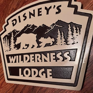 Wilderness Lodge Sign - Etsy