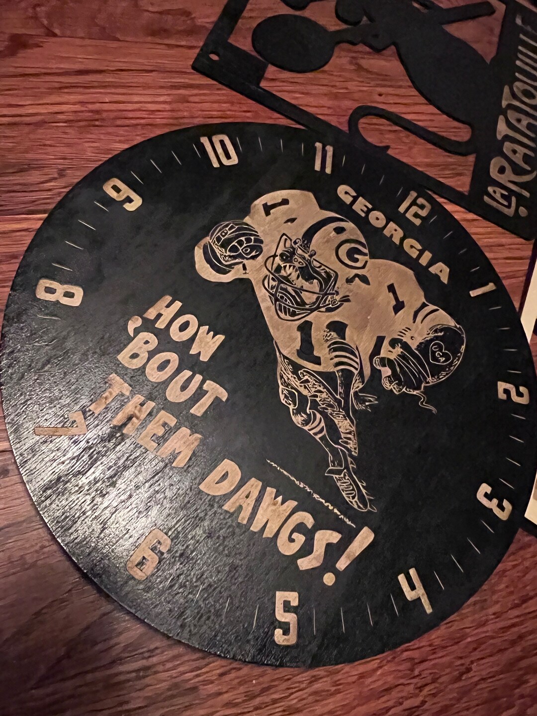 Georgia Football Old School Clock - Etsy